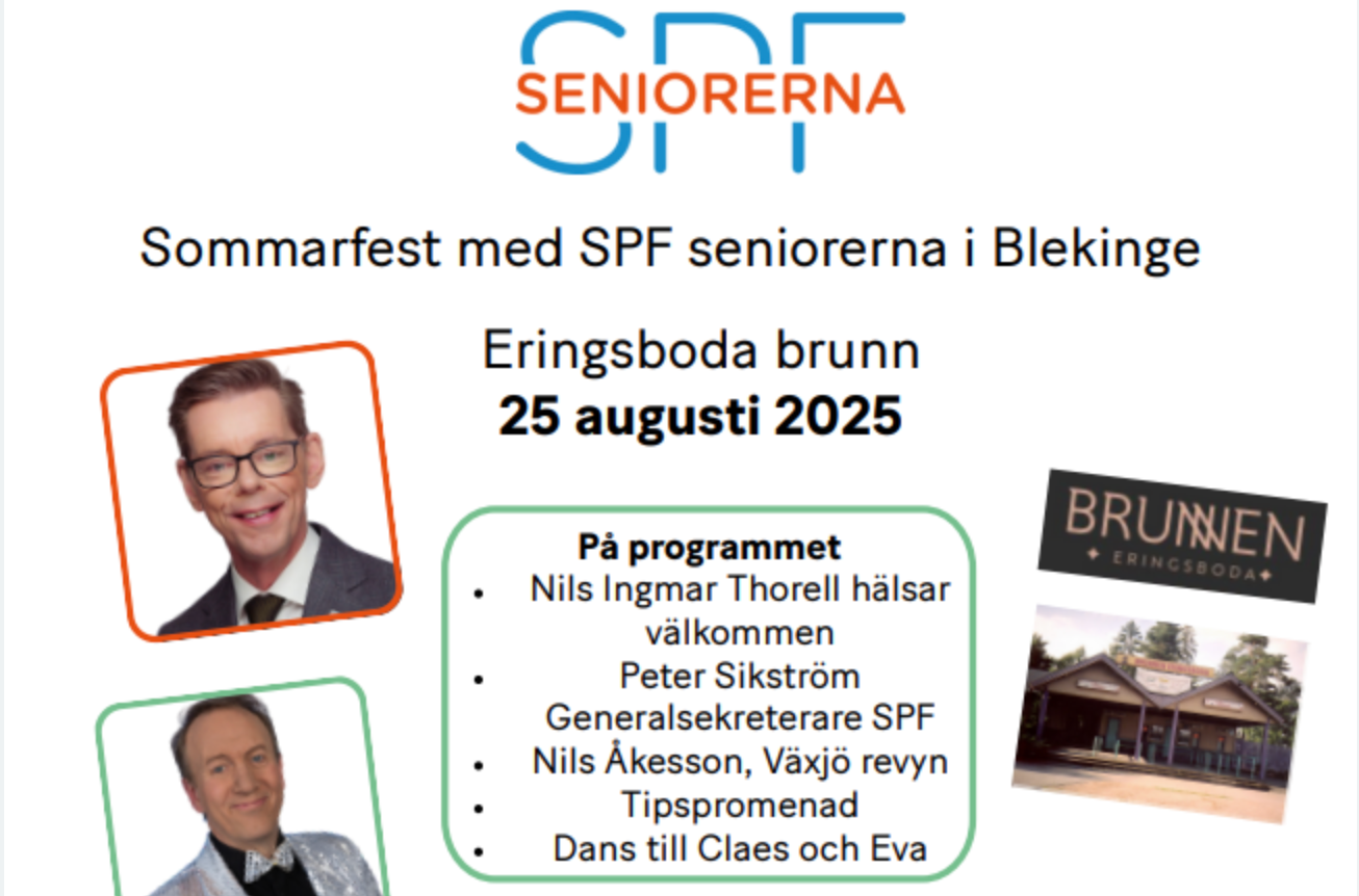 SPF - Seniorerna 20250825 Sommarfest SPF Seniorerna Eringsboda